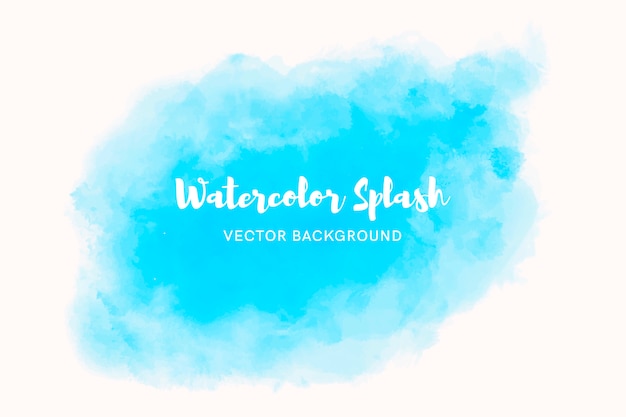 Vibrant Blue Watercolor Splash with Wispy Clouds | Jiffy Designs