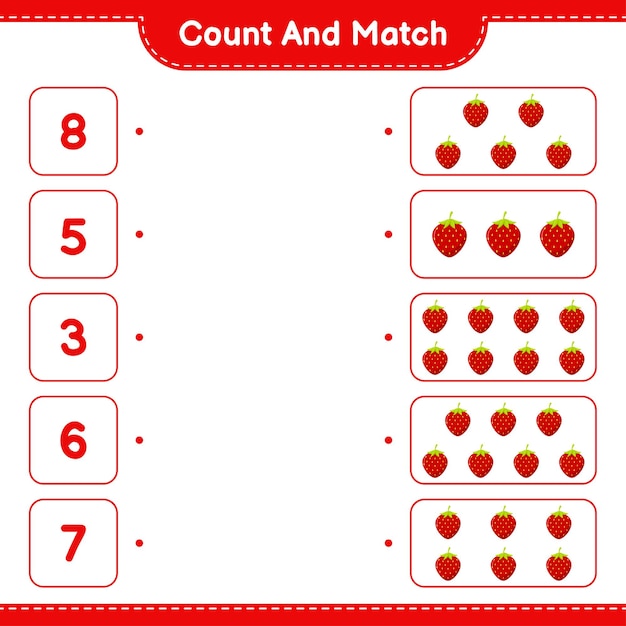 Vibrant Strawberry Counting Activity | Jiffy Designs