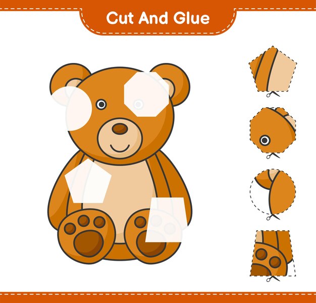 Adorable Teddy Bear Cut-and-Glue Craft | Jiffy Designs