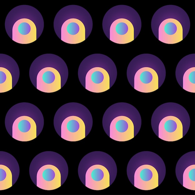 Vibrant Geometric Orbs in Captivating Color Palette | Jiffy Designs