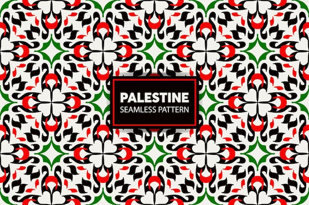 Vibrant Floral Mosaic: A Palestinian Tapestry of Culture | Jiffy Designs