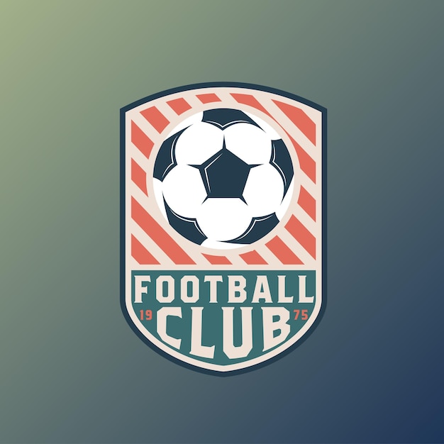 Vibrant Soccer Club Emblem with Striped Shield Design | Jiffy Designs