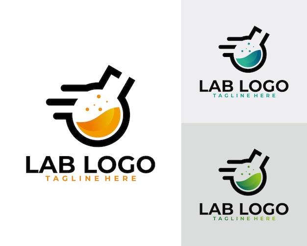 Versatile Lab Logo Collection with Vibrant Glassware Designs | Jiffy ...