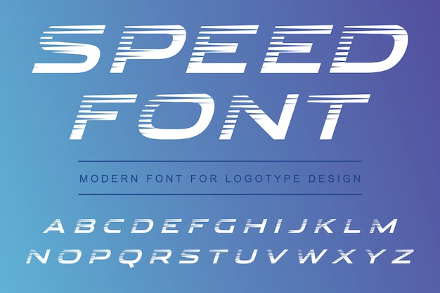 Sleek and Stylish Speed Font for Modern Logotype Design | Jiffy Designs