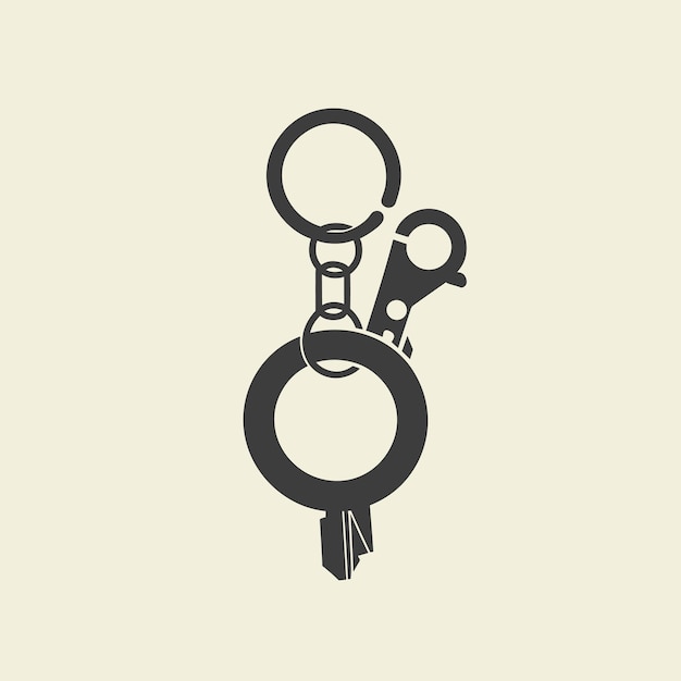Stylized Handcuffs with Minimalist Silhouette Design | Jiffy Designs