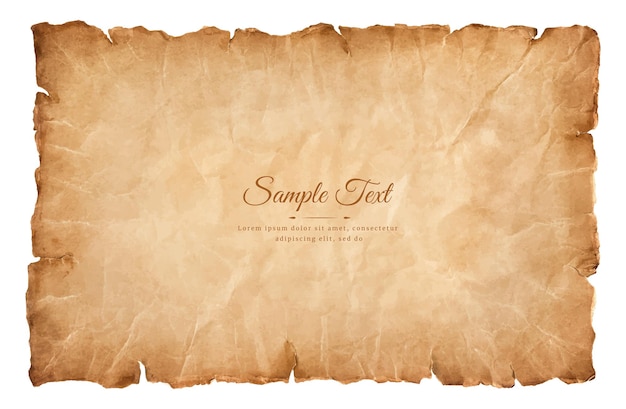 Weathered Parchment Scroll with Elegant Calligraphic Text | Jiffy Designs