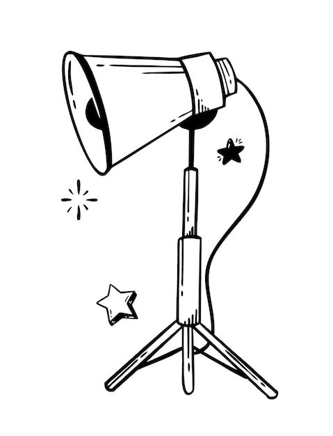 Stylized Spotlight with Sparkling Stars | Jiffy Designs