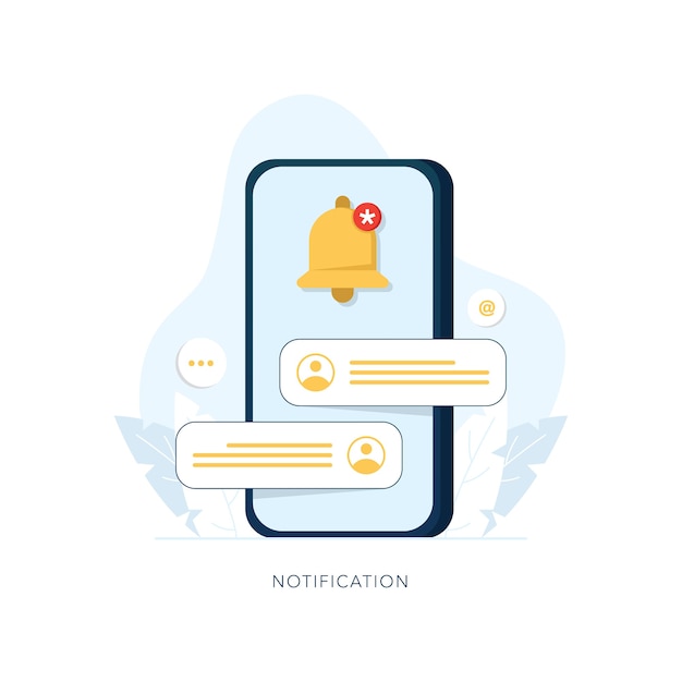 Vibrant Mobile Notification with Ringing Bell Icon | Jiffy Designs