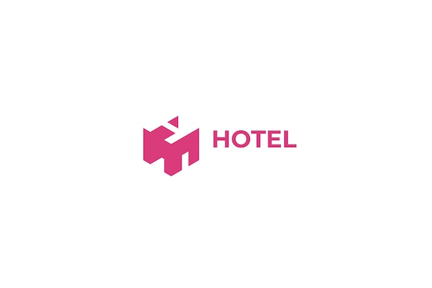 Stylish Geometric Hotel Logo Design | Jiffy Designs