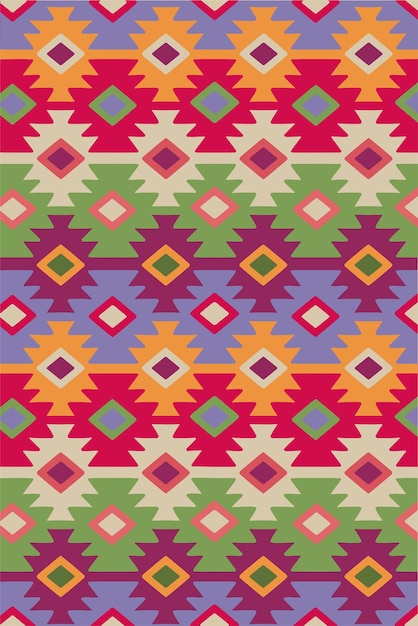 Vibrant Southwestern-Inspired Geometric Pattern | Jiffy Designs