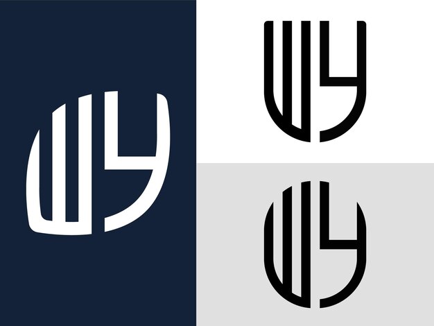 Striking Monogram Design with Bold Stripes and Curves | Jiffy Designs