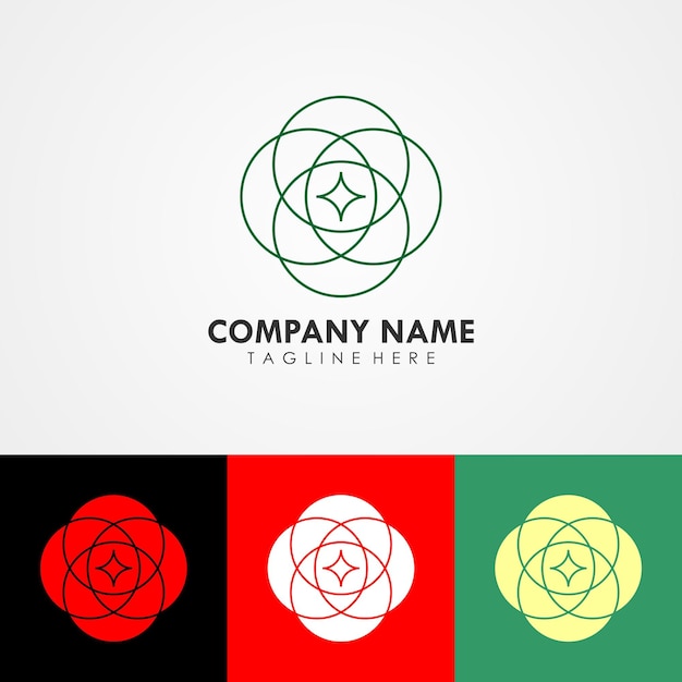 Elegant Interlocking Geometric Logo Design | Jiffy Designs