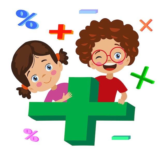Playful Children Exploring Math Symbols and Concepts | Jiffy Designs