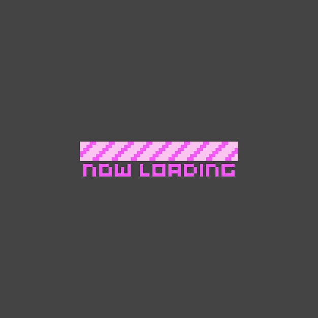 Retro Pixel Loading Screen with Vibrant Purple Bars | Jiffy Designs
