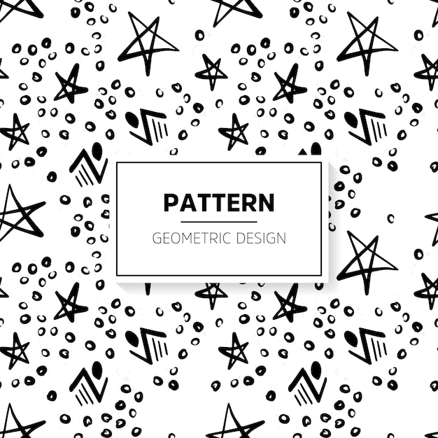 Captivating Cosmic Constellation: A Monochrome Star-Studded Pattern ...