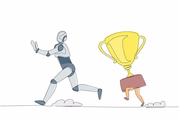 Robotic Runner Races Towards Gleaming Trophy Cup | Jiffy Designs