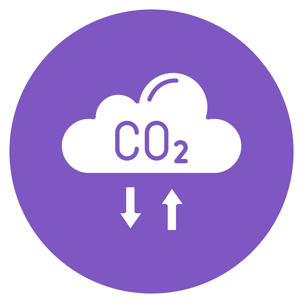 Minimalist Cloud Icon Representing Carbon Dioxide Emissions | Jiffy Designs