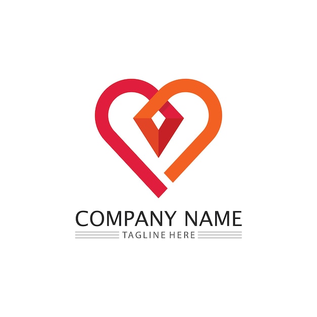 Vibrant Heart-Shaped Logo Design for Branding | Jiffy Designs