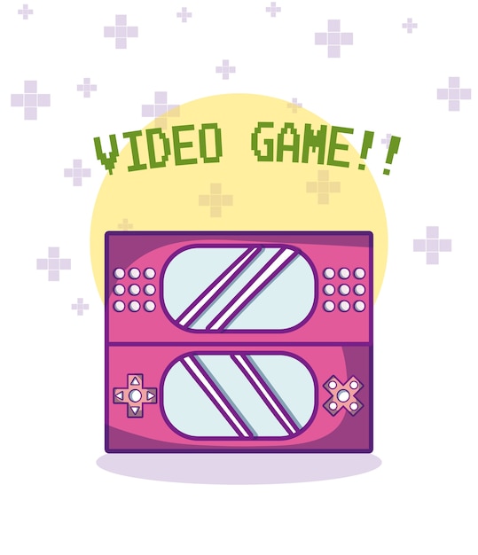 Vibrant Retro Video Game Console with Playful Pixelated Design | Jiffy ...