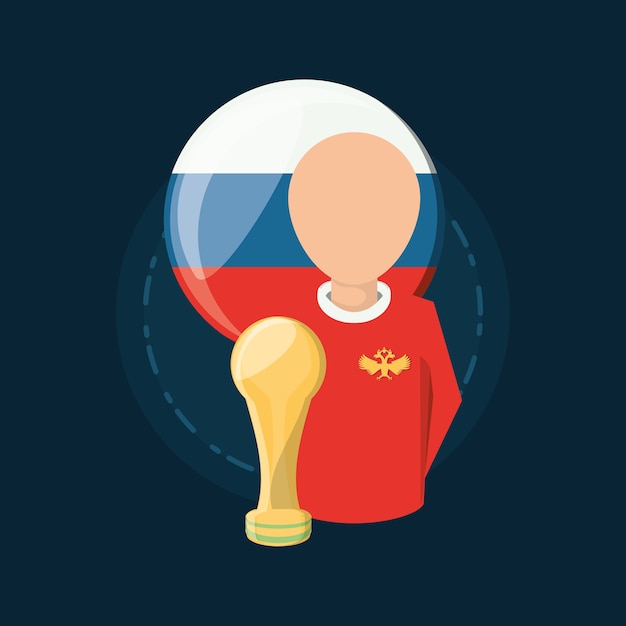 Triumphant Soccer Champion Holding World Cup Trophy | Jiffy Designs