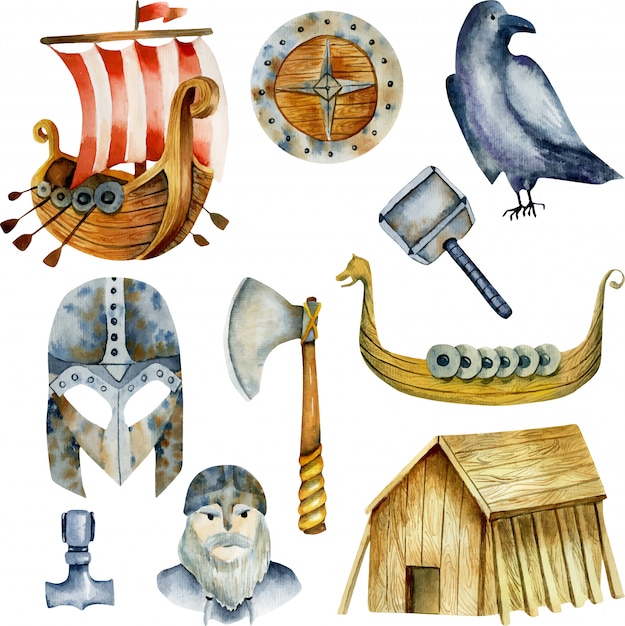 Enchanting Viking Voyage: Mythical Ships, Runes, and Majestic Creatures ...