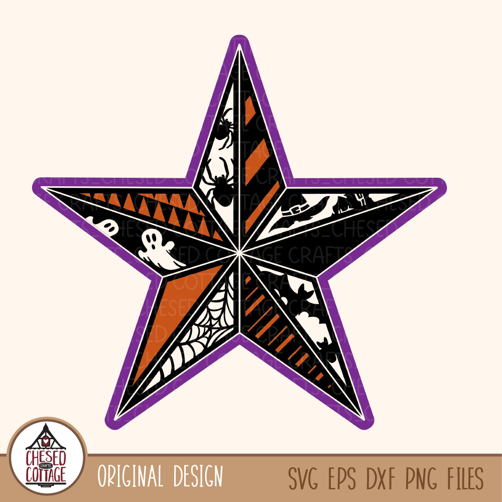 Halloween Star Showcases Intricate Patterns and Spooky Motifs | Jiffy ...