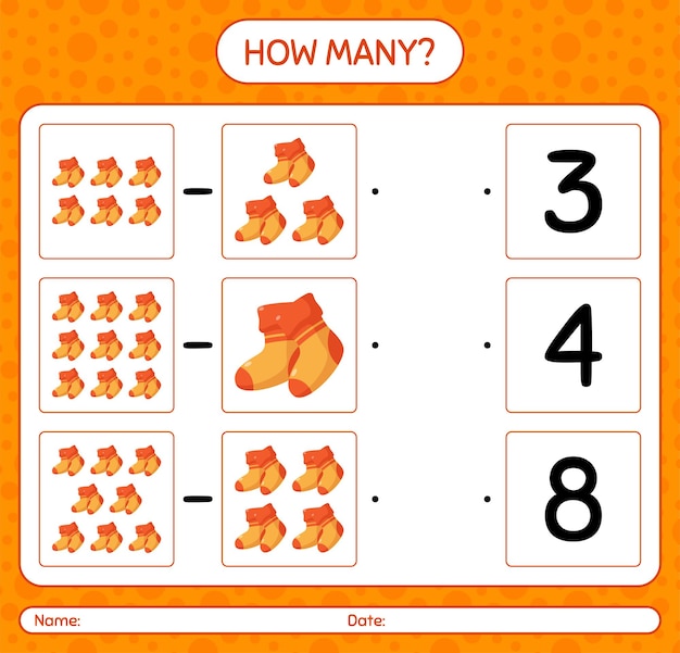 Counting Socks: A Fun Matching Activity | Jiffy Designs