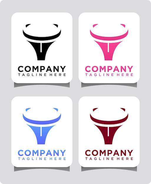 Diverse Collection of Vibrant Company Logos with Stylized Shapes ...
