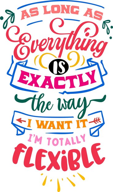 Vibrant Typographic Mantra for Flexible Mindset and Adaptability ...