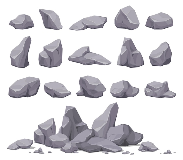 Diverse Collection of Rugged Gray Rocks and Boulders | Jiffy Designs