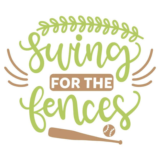 Vibrant Lettering Celebrates Swing for the Fences | Jiffy Designs