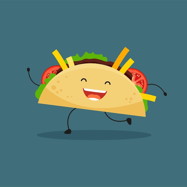 Cheerful Taco Character Dances Across the Screen | Jiffy Designs