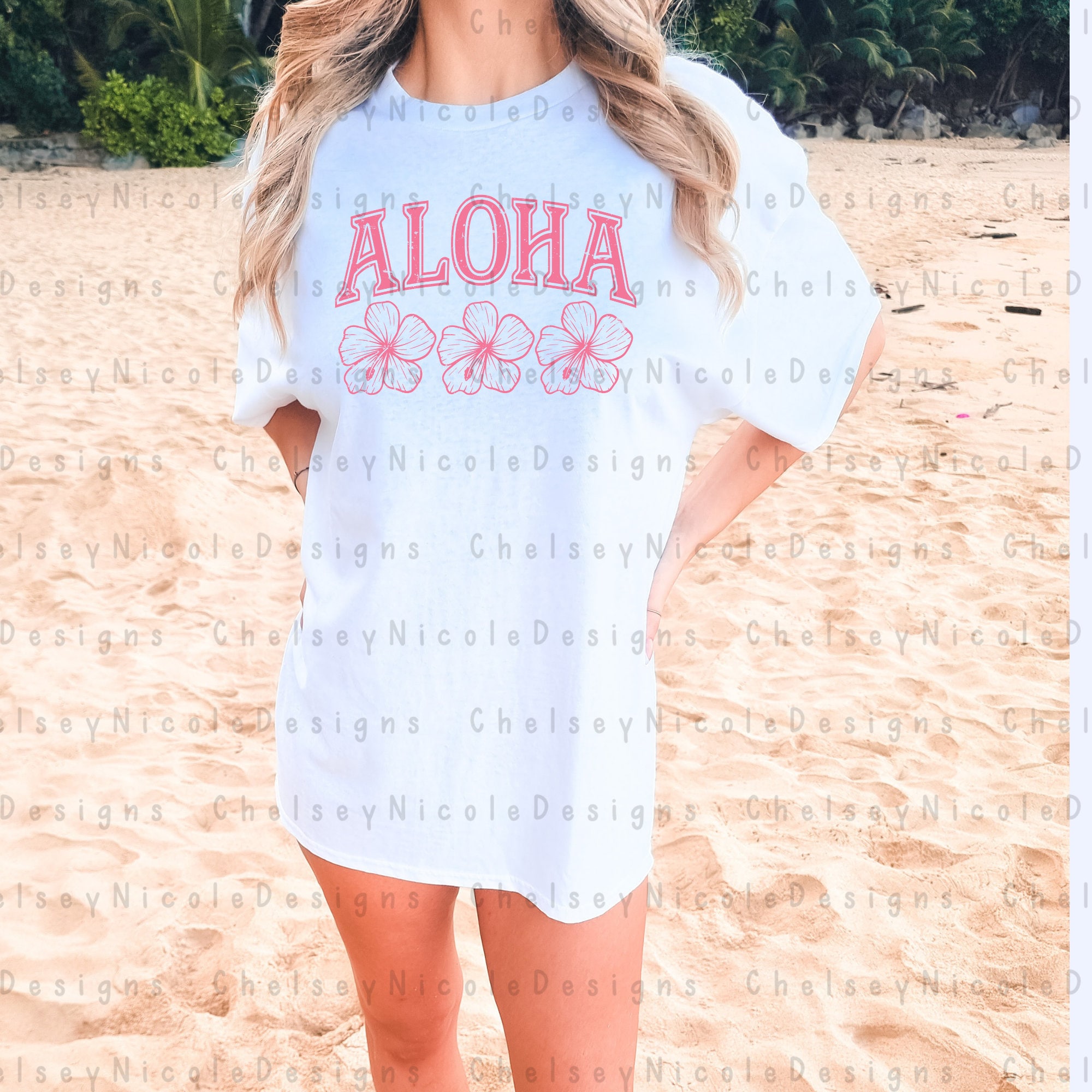 Aloha PNG | Simple Hawaiian PNG | Simple Summer PNG | Pink Aloha png ...