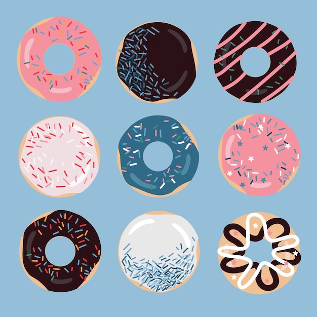 Delectable Donuts: A Vibrant Assortment of Sugary Treats | Jiffy Designs