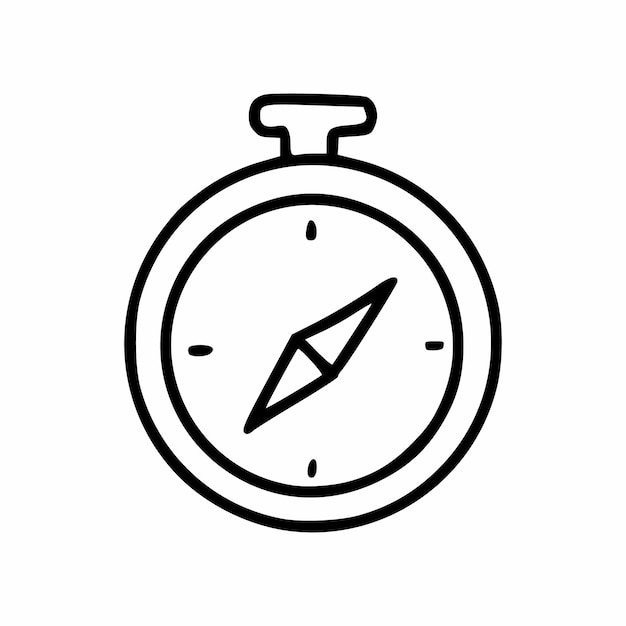 Sleek Compass Icon: A Timeless Navigation Symbol | Jiffy Designs