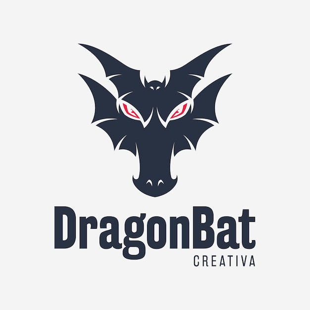 Majestic Dragon Bat Emblem with Vibrant Details | Jiffy Designs