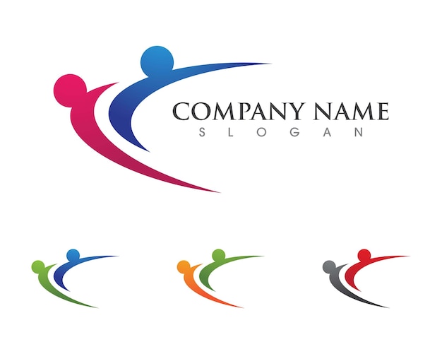 Vibrant Graphic Symbols Representing Company's Dynamic Workforce ...
