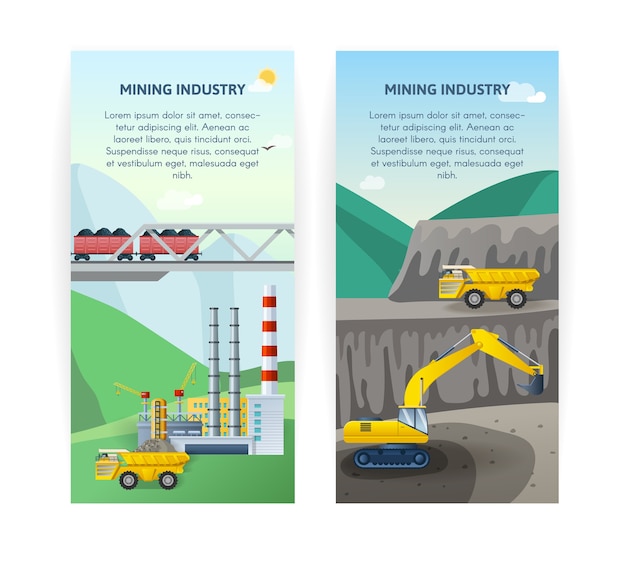 Vibrant Mining Industry Visuals Showcasing Heavy Equipment and ...