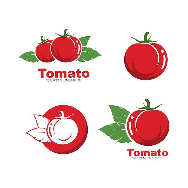 Vibrant Collection of Stylized Tomato Illustrations | Jiffy Designs