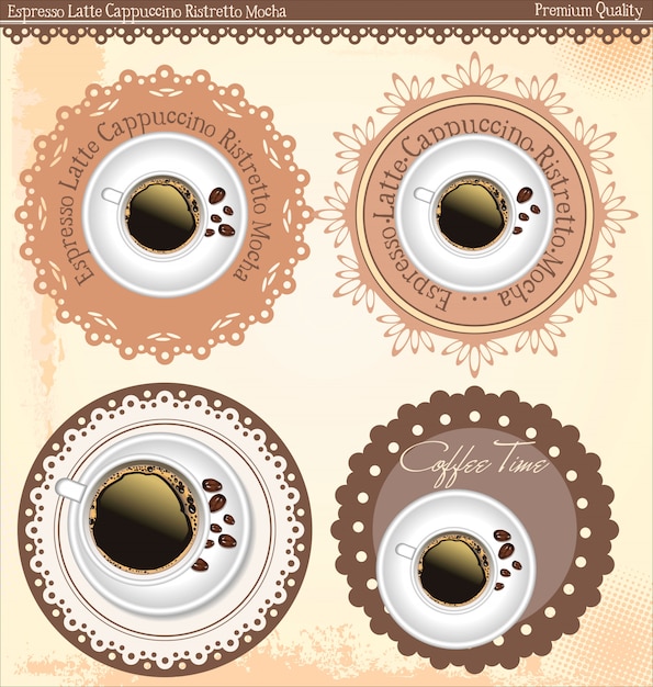 Elegant Coffee Themed Collection with Intricate Lace Patterns | Jiffy ...