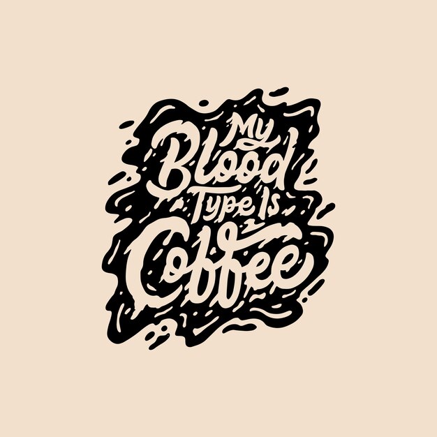 Vibrant Typographic Design Celebrates Coffee Passion | Jiffy Designs