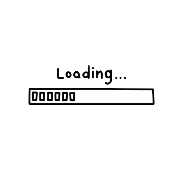 Loading Screen with Progress Bar Illustration | Jiffy Designs