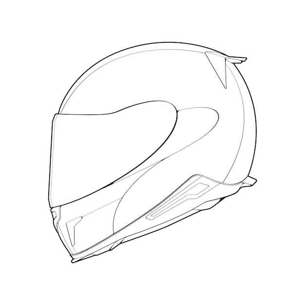 Sleek and Aerodynamic Motorcycle Helmet with Minimalist Design | Jiffy ...