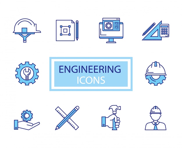 Comprehensive Engineering Icons: Technical Tools and Equipment | Jiffy ...