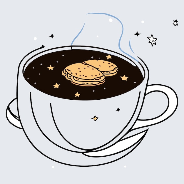 Cozy Cosmic Cocoa: Starry Night Sips in a Comforting Cup | Jiffy Designs