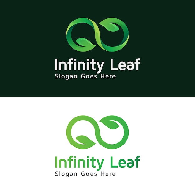 Vibrant Infinity Leaf Symbol with Captivating Slogan | Jiffy Designs