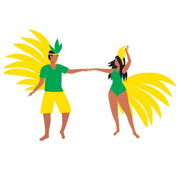 Vibrant Carnival Dancers in Colorful Feathered Costumes | Jiffy Designs
