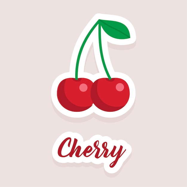 Vibrant Red Cherries with Green Stems | Jiffy Designs