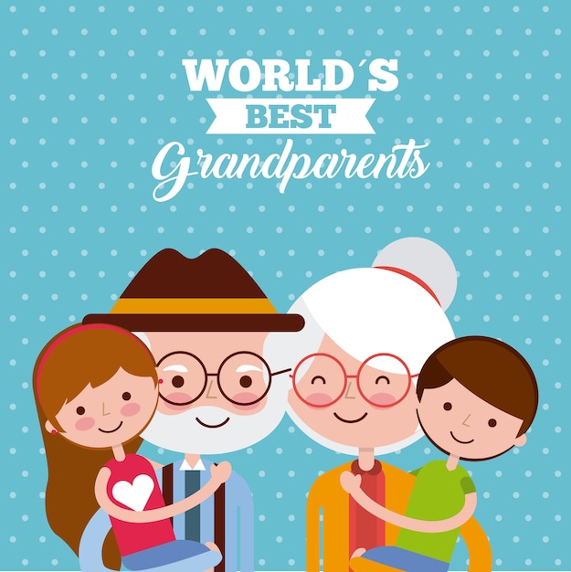 Heartwarming Portrait of the World's Best Grandparents | Jiffy Designs