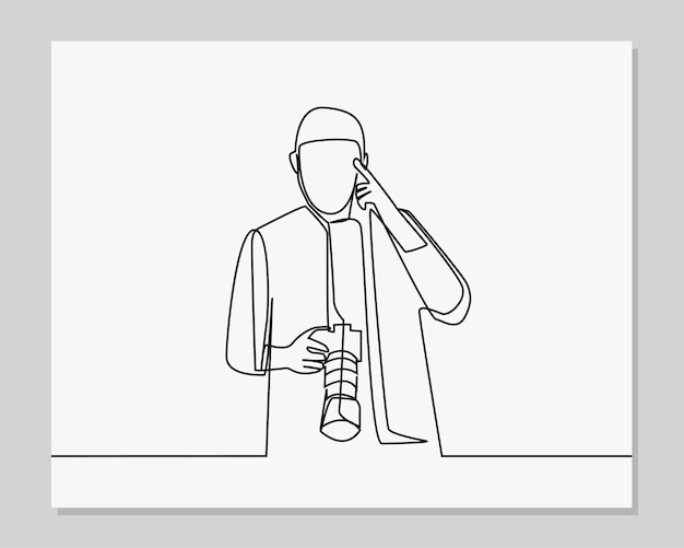 Stylized Illustration of a Person Holding a Trumpet | Jiffy Designs